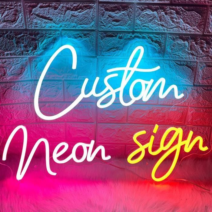 Neon Personnalisable, Enseignes Lumineuses Au Néon Led Personnalisé ...