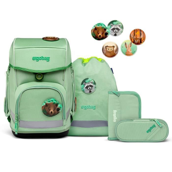 Ergobag Cubo Set de cartables 5 pcs. incl. set Klettie waldbärwohner ...