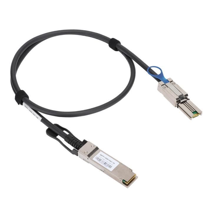 Fydun Câble SFP-8PX Câble QSFP + 40G À 8088 DAC SFP-8PX 28AWG noir pour ...