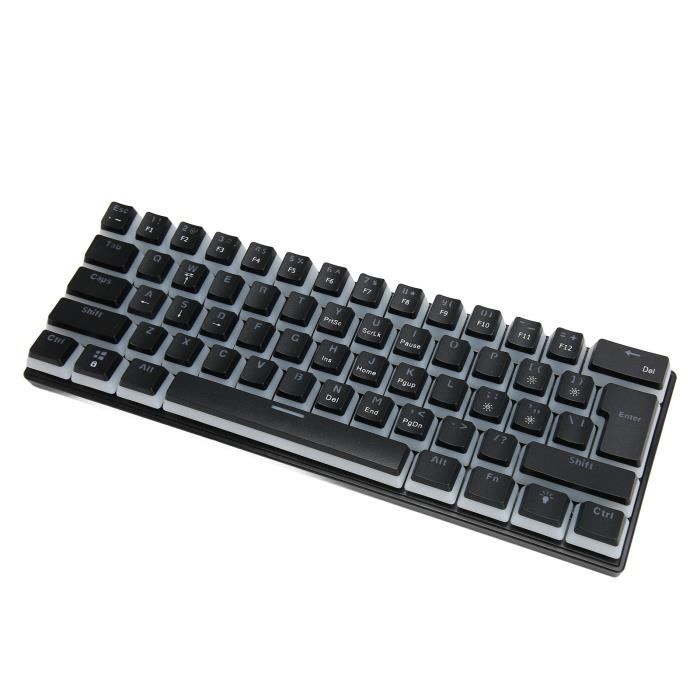 Clavier Mécanique - QIILU - 61 Touches - Éclairage RVB - Interrupteur ...