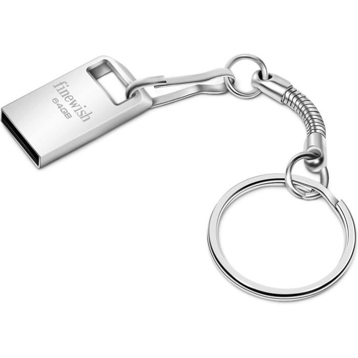 Cle Usb 2.0 64 Go, Métal Clé Usb 64Gb Usb Flash Drive 64Go Portable ...