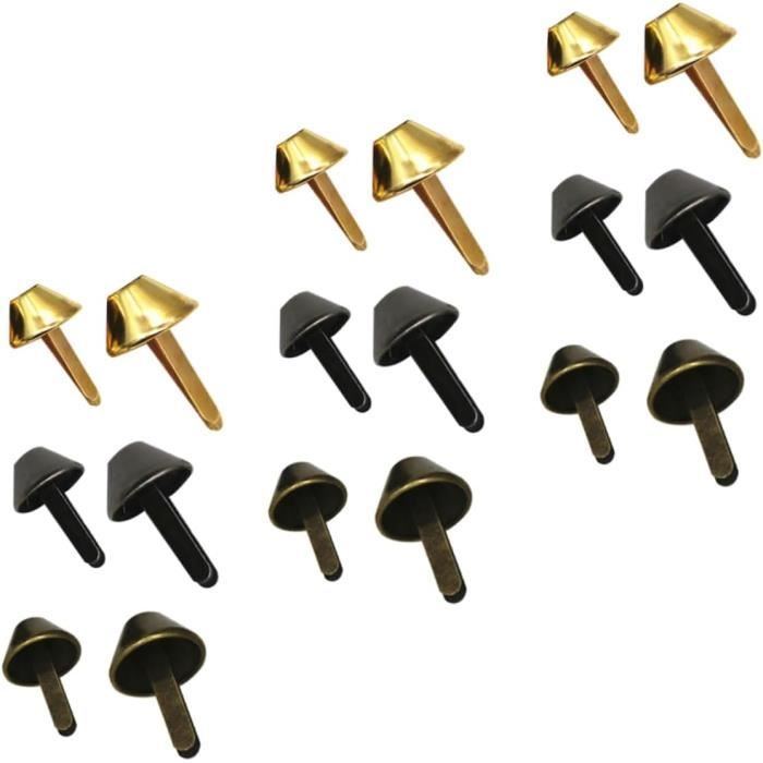 60 Pcs Clous Seau À Tôle À Tête Plate Goujons Métalliques Avec Outils ...