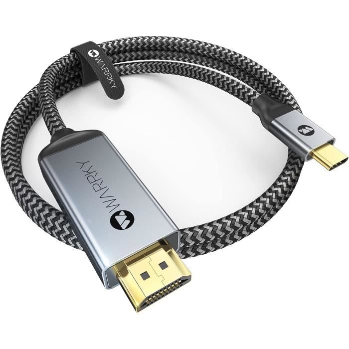 Câble Usb C Vers Hdmi, 4K Câble Usbc Hdmi, 1.8M [Plaqué Or, Câble ...