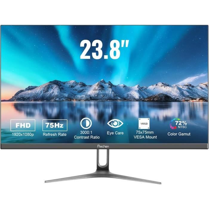 24 Pouces Moniteur D'Ordinateur Fhd 1080P, Écran Pc Led, Hdmi, Vga ...