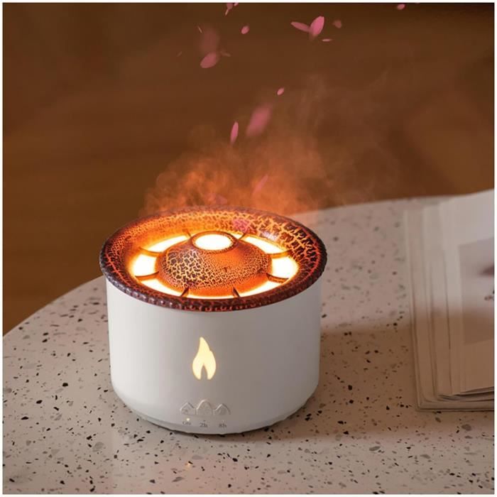 Flame Humidifier, Diffuseur Huile Essentielle Flame 2 Couleurs-Formes ...