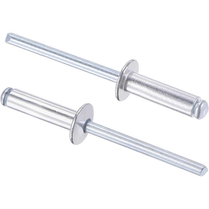 Lot De 60 Rivets Aveugles En Aluminium - 5 Mm De Diamètre - 16 Mm De ...