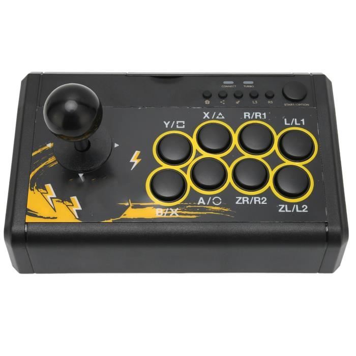 Manette de jeu filaire USB contrôleur de combat d'arcade pour PS3 PS4 ... Manette de jeu filaire USB contrôleur de combat d'arcade pour PS3 PS4 ...