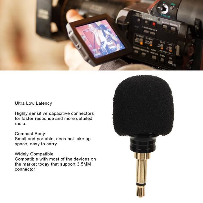 ETO- mini microphone vocal Mini Microphone avec Réduction du Bruit et ...