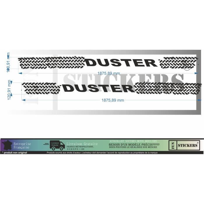 Tuning Sticker Autocollant - DACIA - Duster - Gris - Résistant UV ...