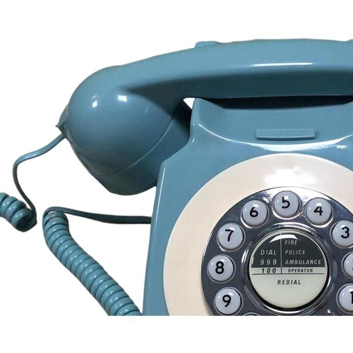 Téléphone Fixe Rétro Avec Recomposition Téléphone Antique À L'Ancienne ...