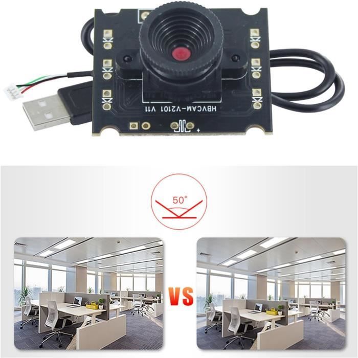 Module De Caméra Usb Gc0308 50-72 Degrés 0,3 Million De Pixels Yuy2 ...