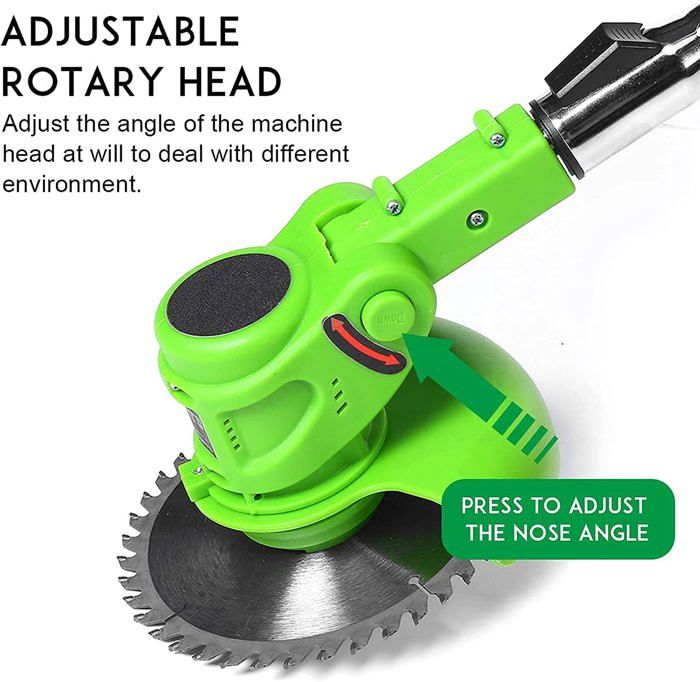 Bordures sans Fil Coupe Bordure sans Tondeuse à Gazon Extensible 12V 6000 TR/Min Coupe-Herbe ...