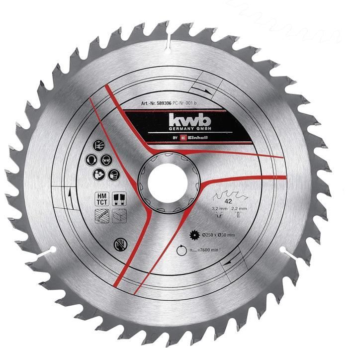 By Einhell Kit De 3 Lames De Scie Circulaire Stat. (3 Lames Aux ...