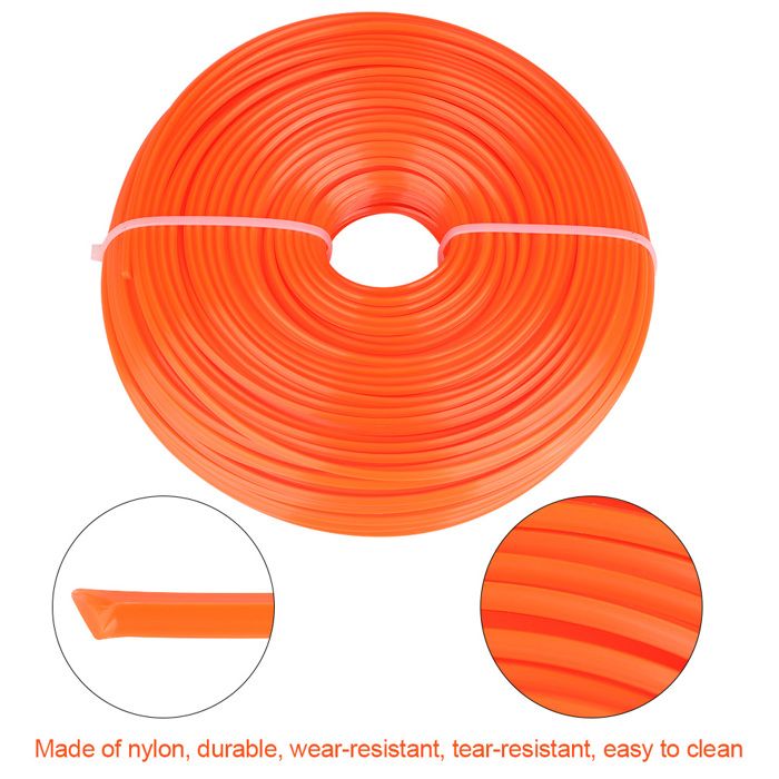 SHI- cordon en nylon 2,4 mm Ligne de en nylon fil Square String String ...