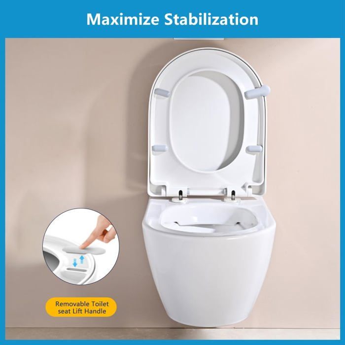 MARGAUX LONNBERG-Abattant WC Forme D [LONG], Cuvette Toilette avec ...
