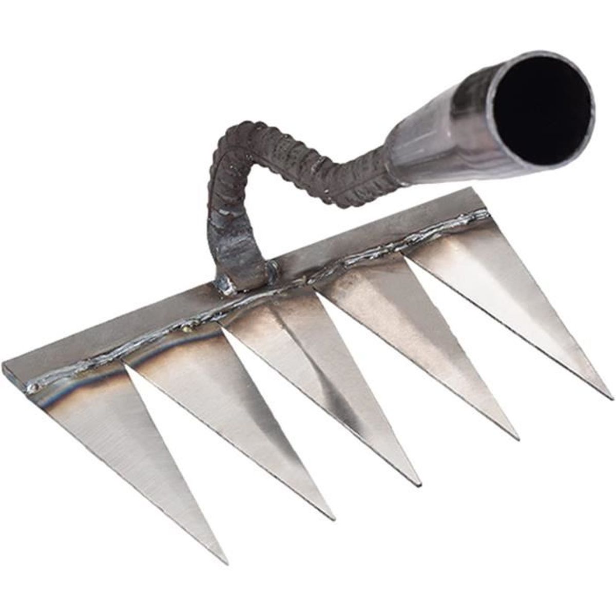 Râteau À Déchaumeur en Métal Dents Acier Au Carbone, De Jardin Robuste ...