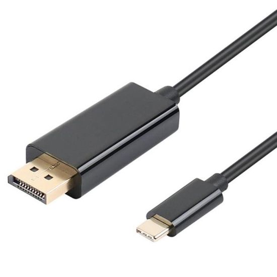 Câble adaptateur USB-C vers Displayport - - 1,8 m - Résolution 4K ...