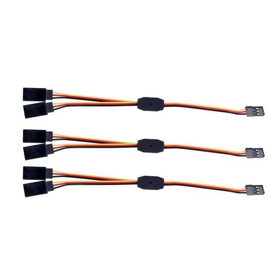 Duokon Câble répartiteur servo 10 Pcs Servo Splitter Câble PVC Isolant ...