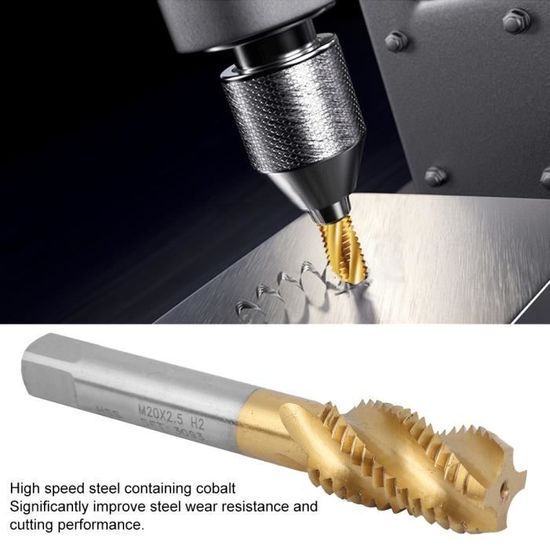 Taraud en spirale Outil à main pour taraud à vis en acier à grande ...