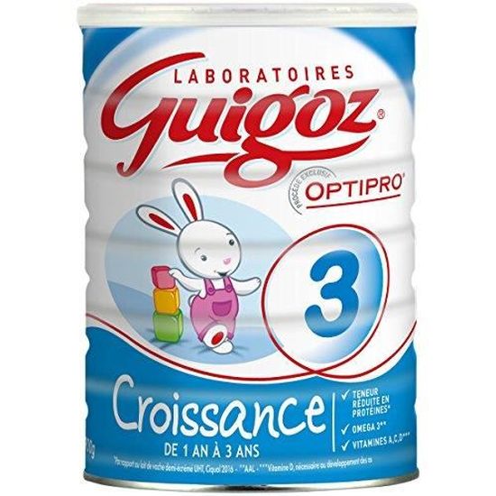 Guigoz 3 Croissance - Lait de croissance en poudre de 1 à 3 ans - Boîte ...