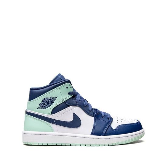 BASKETS AIR JORDANX 1 Retro Mid Blue Mint 554724413 CHAUSSURES Homme ...