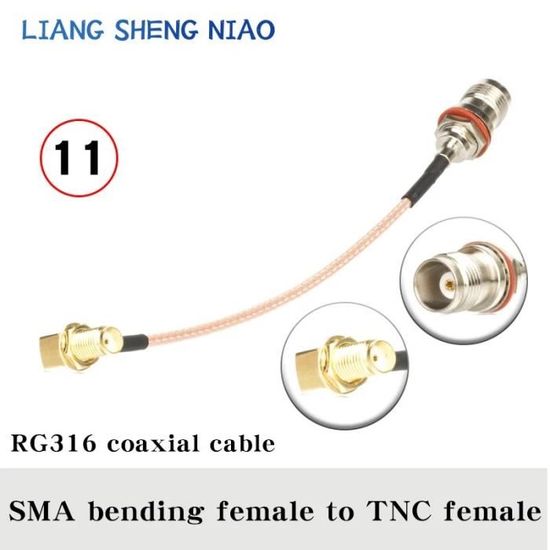 Connecteur coaxial RF - RNCYN - TNC femelle vers SMA - 15m - Neuf - Câble RG316 - Cdiscount ...