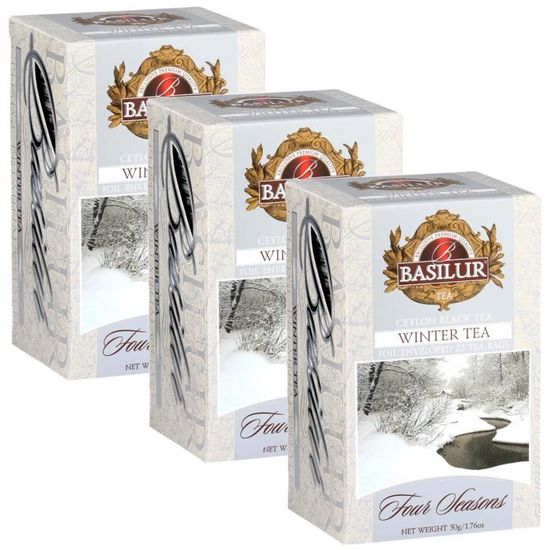 BASILUR Winter Tea - Thé noir de Ceylan aux fruits de canneberge en ...