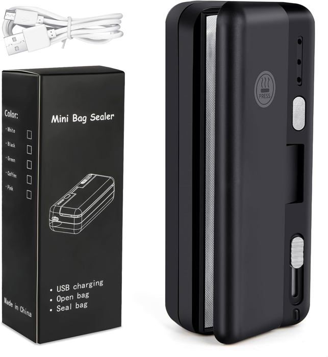2 en 1 Mini Scelleur,Scelleuse de Sacs avec Cutter, Soudeuse sac ...