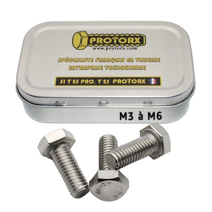 Boulon Inox M6 X 80Mm : Boite 5 Pcs Vis Tete Hexagonale Pour Rondelles ...