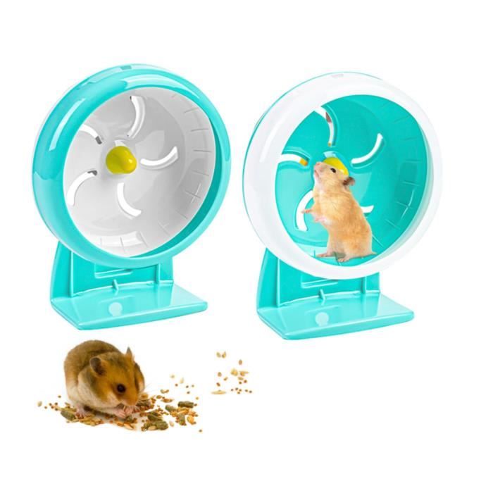 Roue pour hamster - Diamètre : 18 cm - Avec support réglable - Roue ...