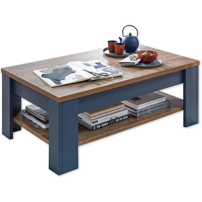 Dijon, Aspect Table Basse Moderne pour Votre Salon, Bleu Parisien ...