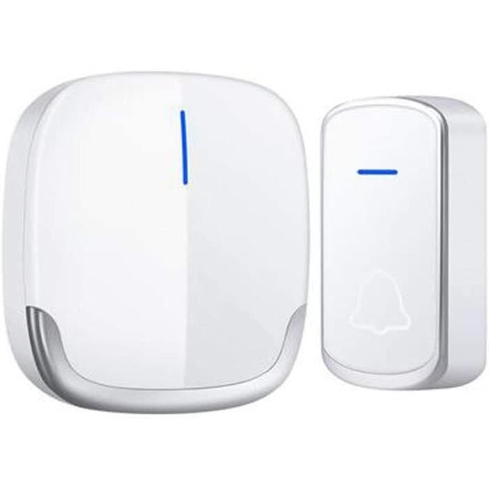 Sonnette De Porte sans Fil 1000 Pieds à Longue Portée Kit De Carillon ...