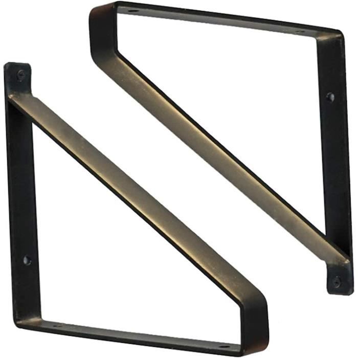 LDFZ Support d'étagère Tenture Murale, Fer Forgé, 20cm - 25cm - 30cm ...