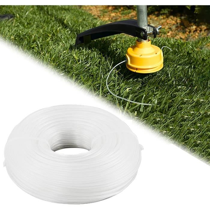 2mm*100m Fil Nylon pour Coupe, Fil de Coupe Ro Débroussailleuse pour ...