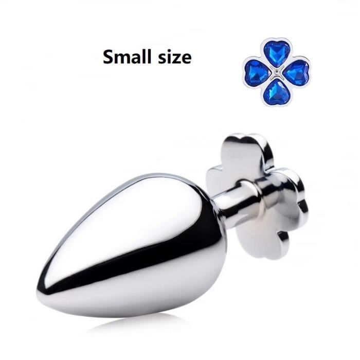 Plug,Trèfle à quatre feuilles en métal, anale, 12 bijoux de couleur, boule de kegel, œufs en ...