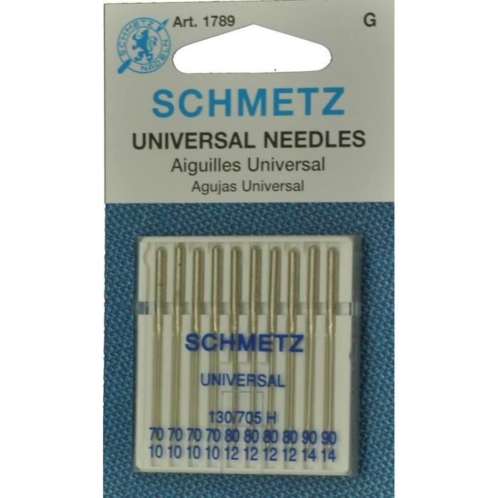 Lot De 10 Aiguilles Universelles Pour Machine À Coudre - Tailles 70-10, 80-12 Et 90-14[n4451 ...