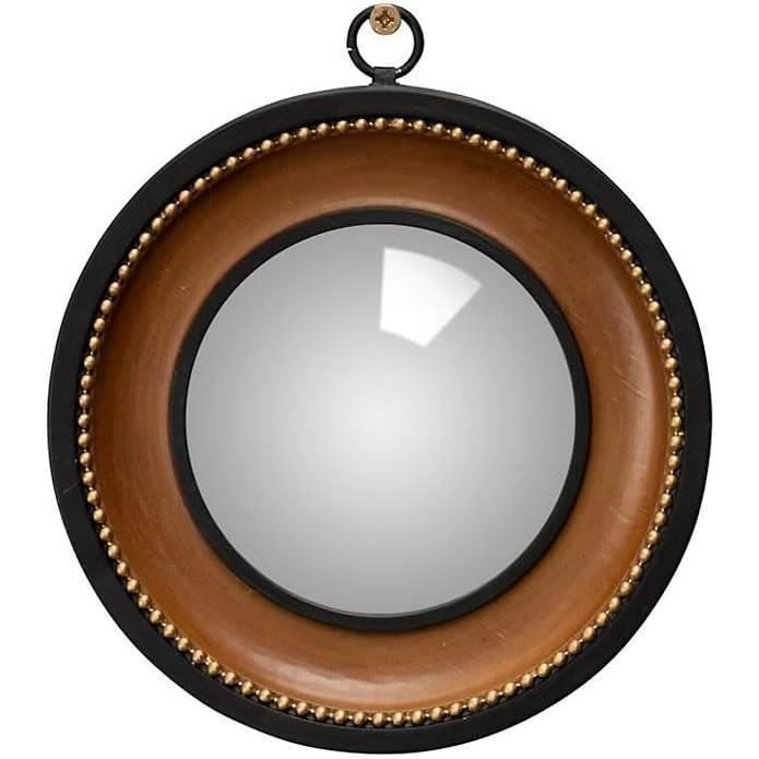 Miroir Convexe Gousset Bord Marron 19Cm[u221] - Cdiscount Maison