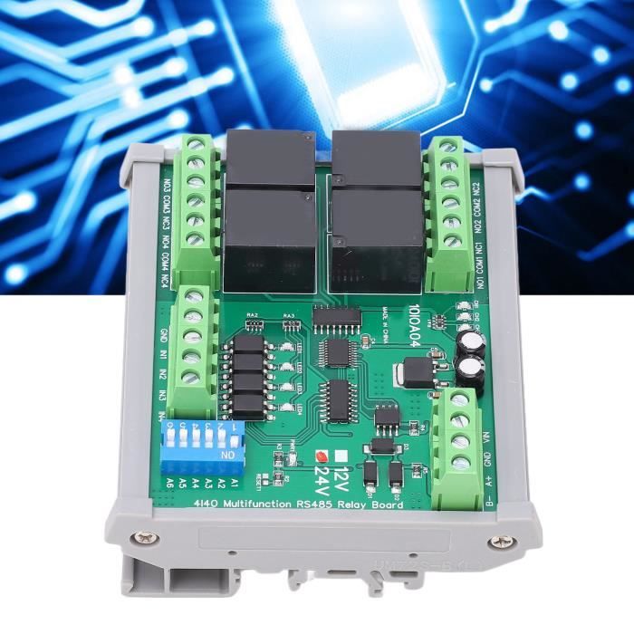 Par Module De Relais Rs485 Carte De Module De Relais 24v Rs485
