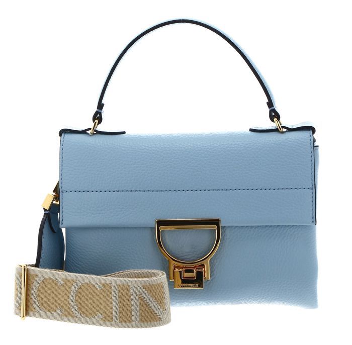 COCCINELLE Sac à main bleu clair en cuir pour femme - Arlettis ...