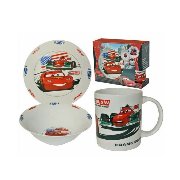CARS - Set de petit déjeuner : assiette, bol, mug - Cdiscount ...