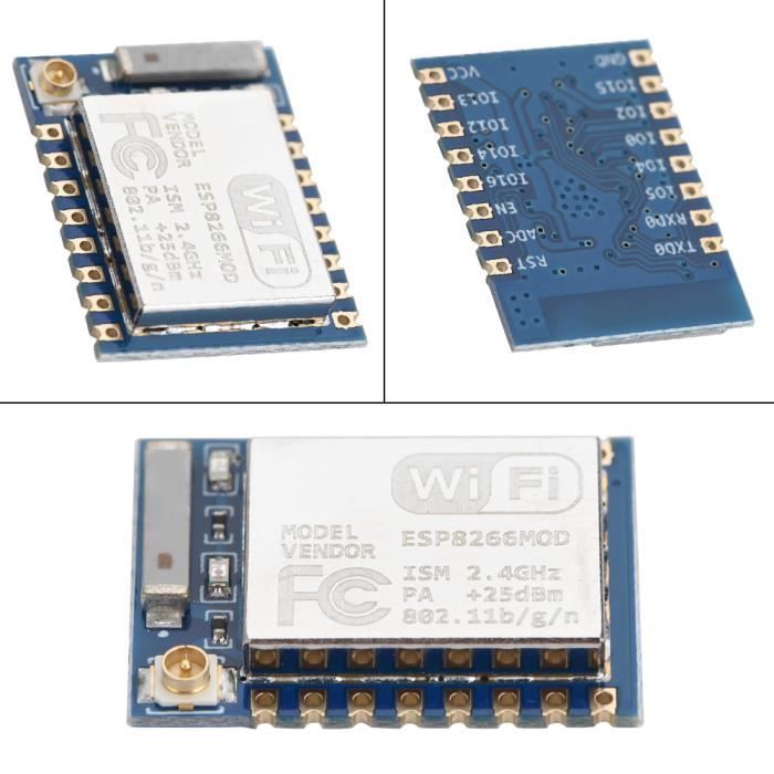 Module WIFI - DUOKON - ESP8266-07 - Émetteur-récepteur - Antenne externe IPX - Faible ...