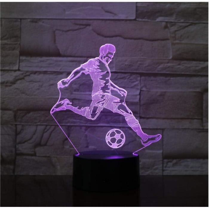 Bébé Football Club Logo Enfants 3D Lampe Football Led Veilleuse ...