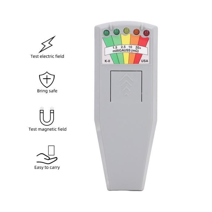 JIE Compteur Emf Détecteur Emf, Testeur De Champ Magnétique Large Plage ...
