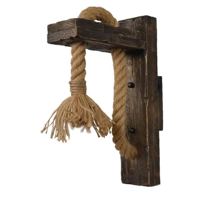 Vintage corde de corde de chanvre clique en bois rétro couloir ...