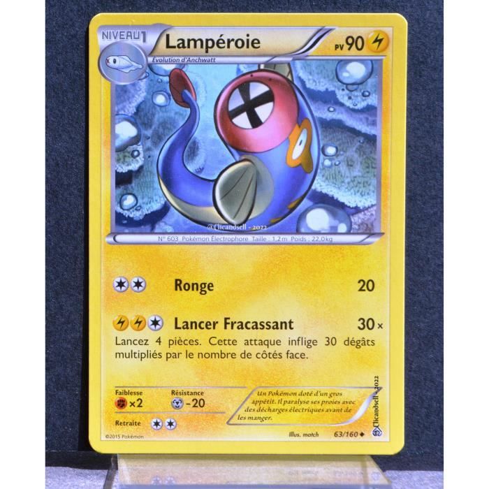 Carte Pokémon 63-160 Lampéroie Série XY05 - Primo Choc NEUF FR - Cdiscount Jeux - Jouets