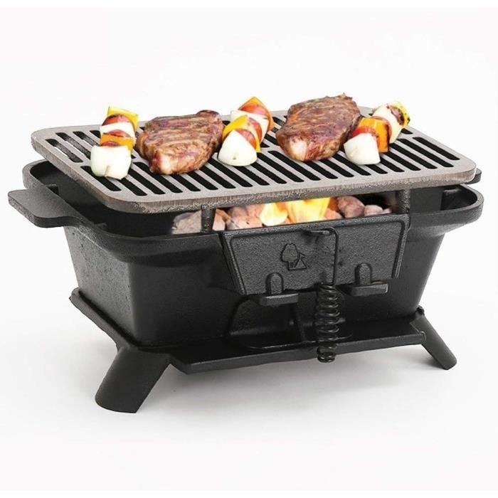 Barbecue À Charbon Portable En Fonte Pour Barbecue Extérieur, Pique ...