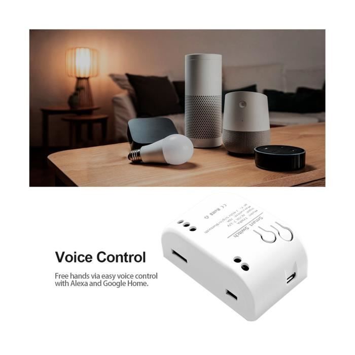 Tuya Smart Switch 1 Canal Wifi Relais Rolling Door Switch DC AC 7-32V ...