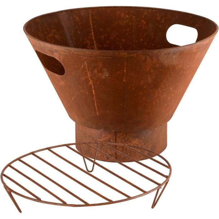 RM Design Brasero en métal pour le jardin - Diamètre : 53 [268] - Cdiscount Jardin