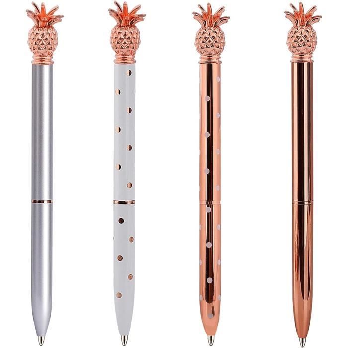 Stylos à Bille Ananas Stylos à Bille en Métal Stylos Or Rose pour École ...