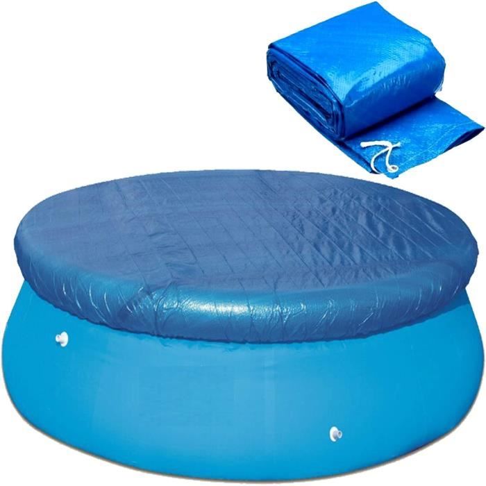 WINOK Bache de protection ronde pour piscine - Diamètre : 183 cm ...